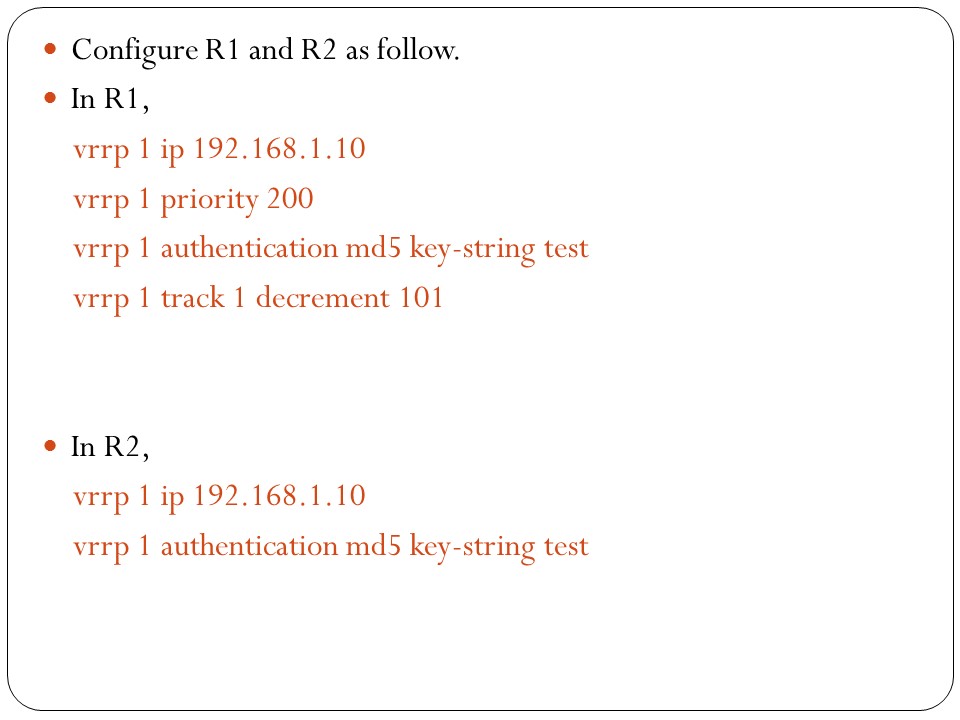 Networking And Scripting : VRRP-Explanation with Example