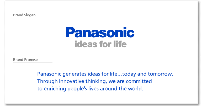 Panasonic Slogan