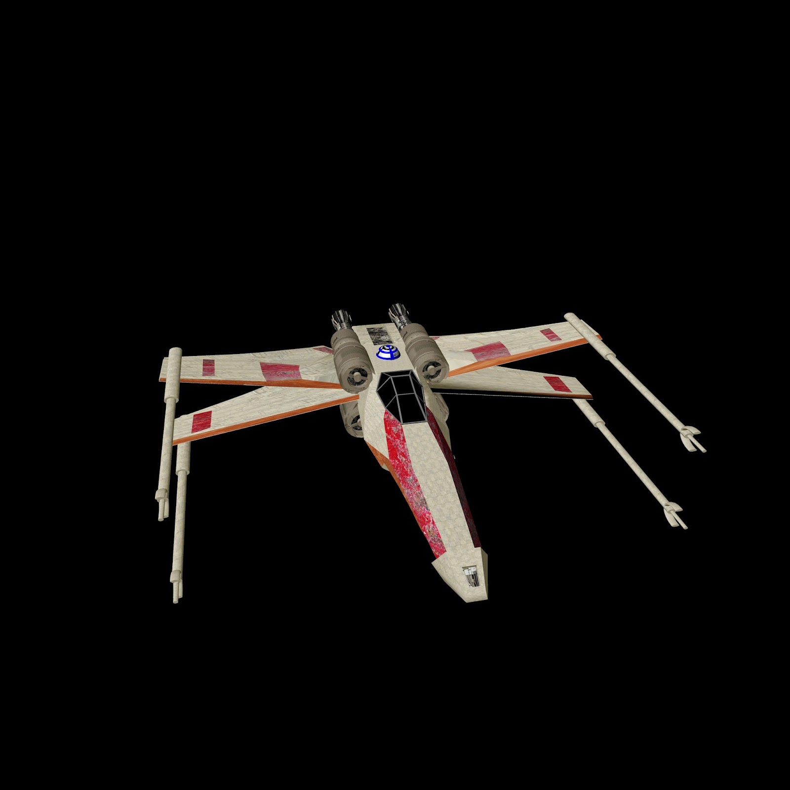 3d Modelling and Animation: Texturing The X- wing continued