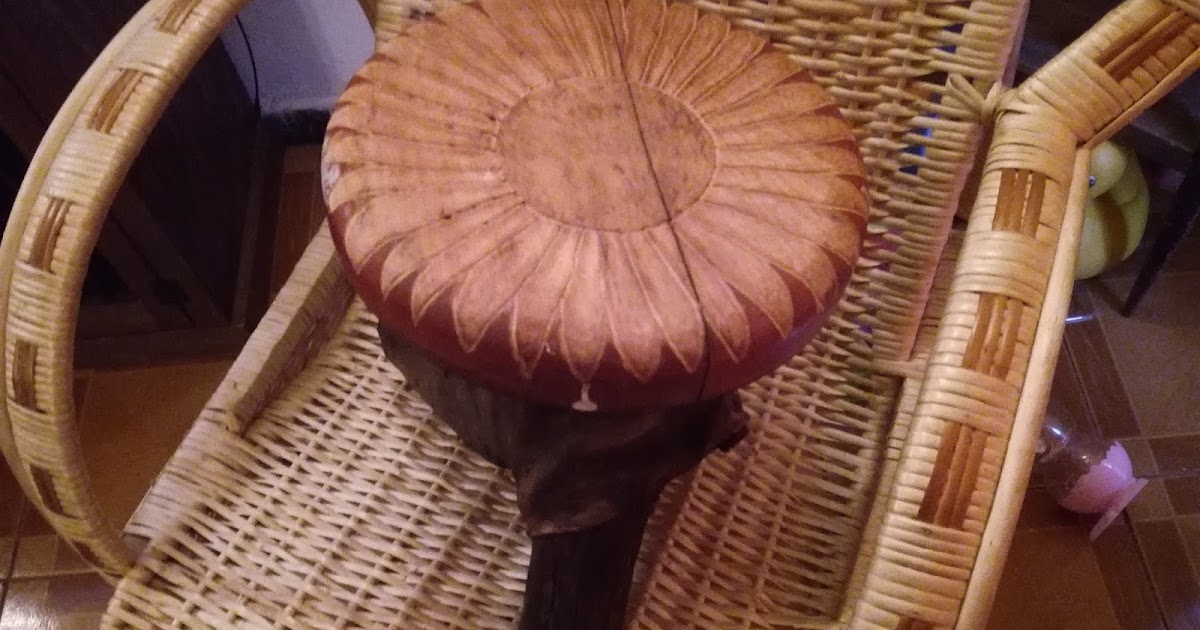 El mundo de Frany: Banquillo rustico tallado (actualizado)