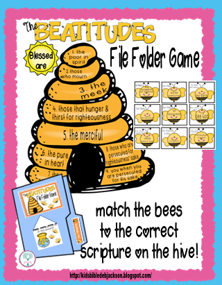 Bible Fun For Kids: The Beatitudes: Bee-Attitudes Bulletin Board & More!