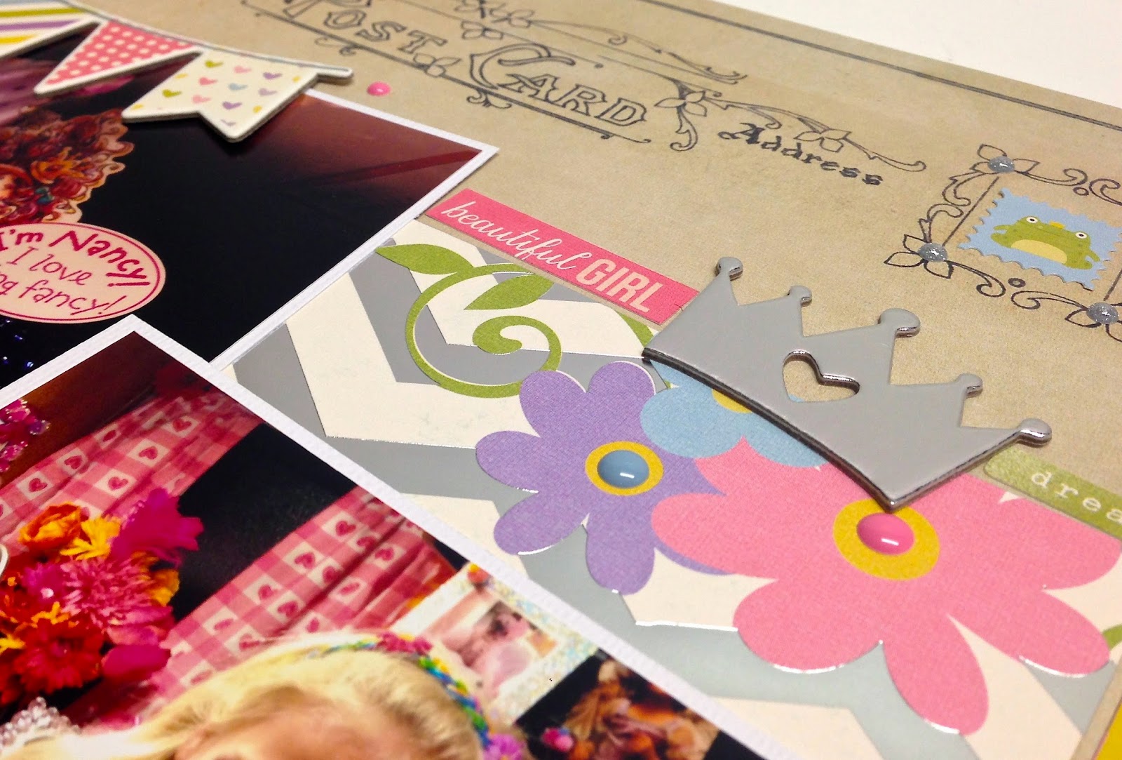 FotoBella: Fancy Nancy Layout with Simple Stories Enchanted