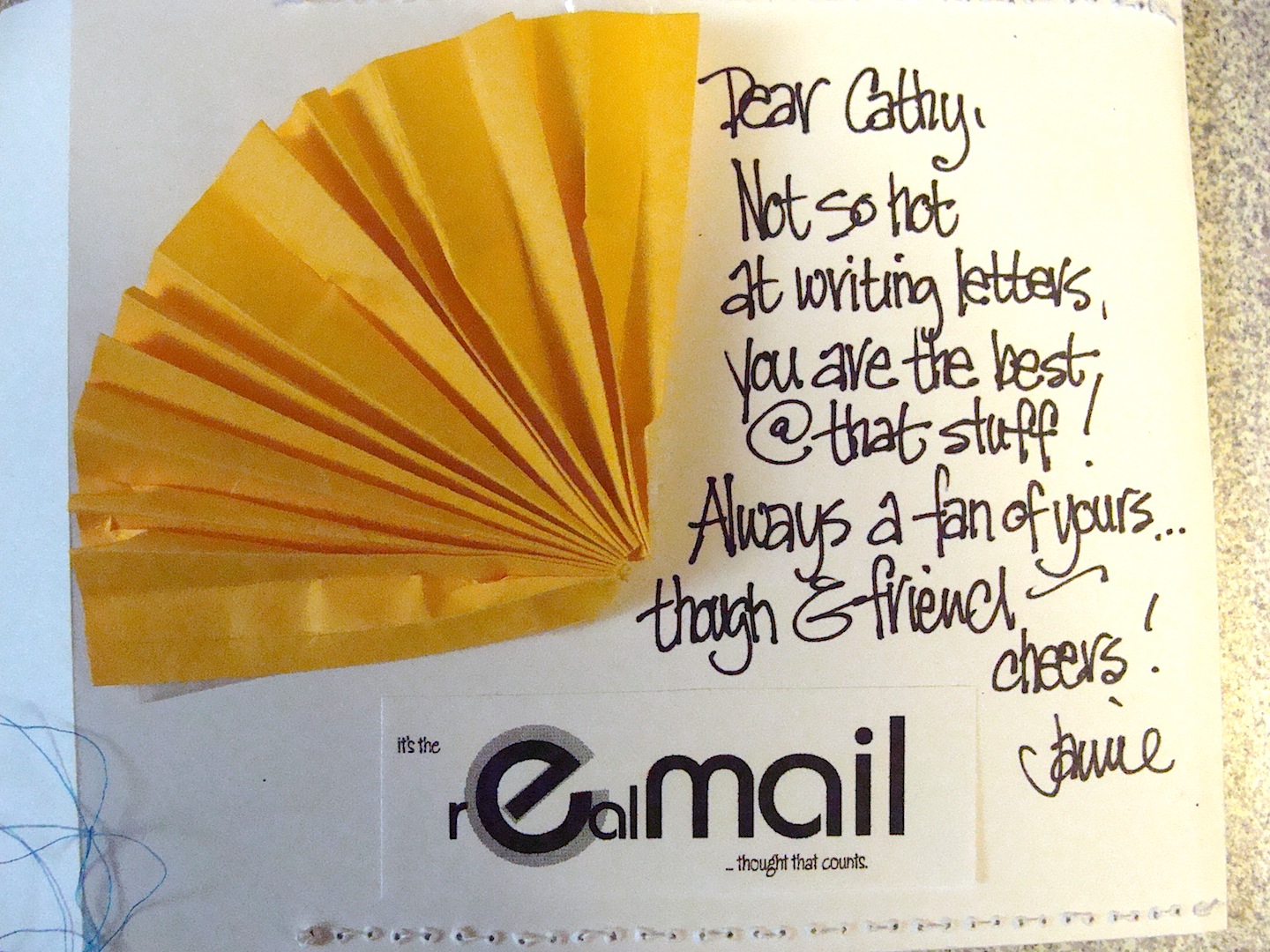 Cold Lake Cathy: Jamie Woodman - Letter from a Friend