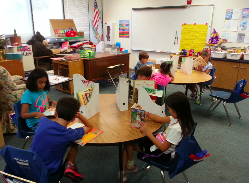 Mrs. Yollis' Classroom Blog: Organizing Our Library!