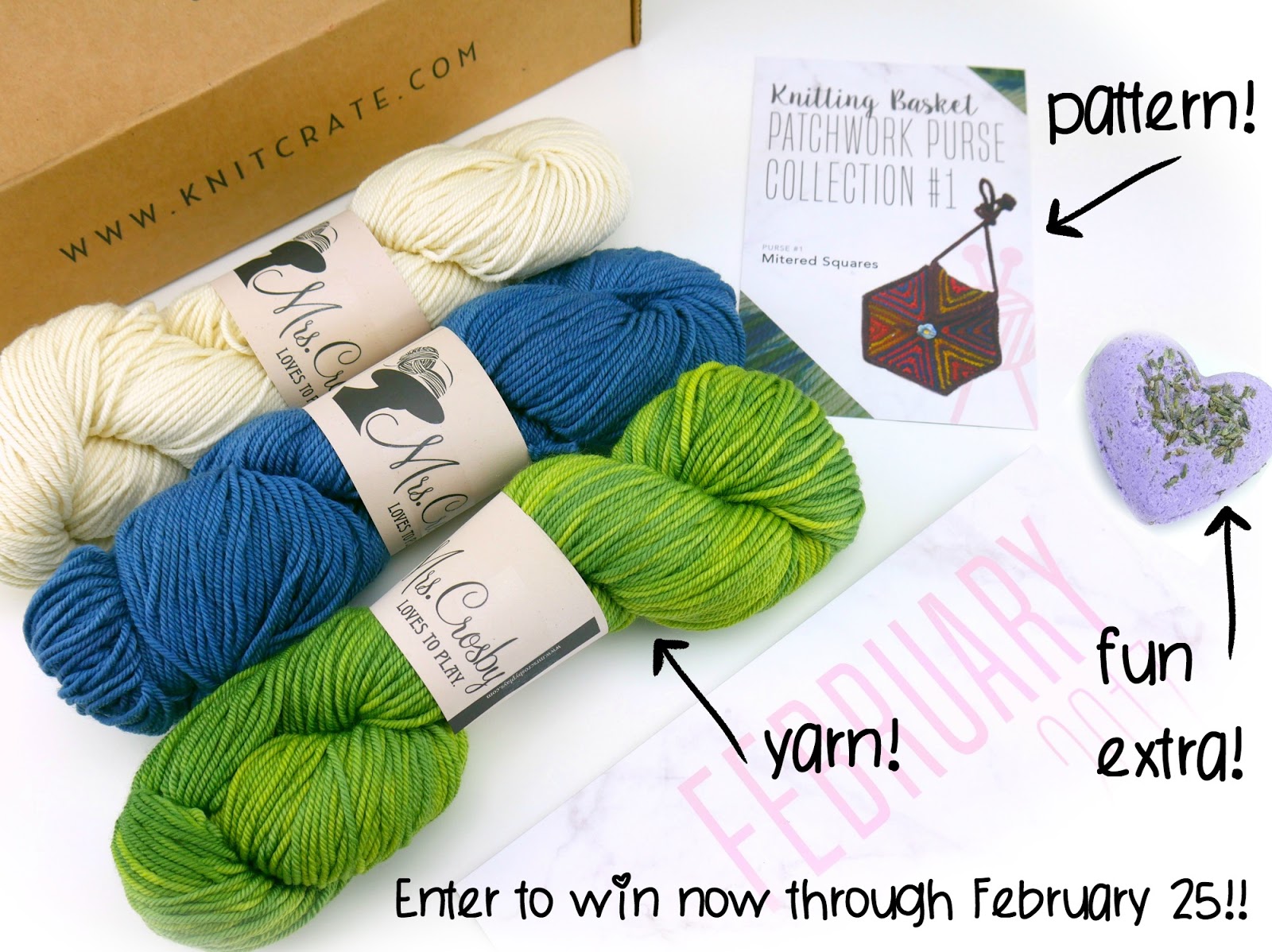 Fiber Flux: February KnitCrate...Unboxing, Giveaway and Review!