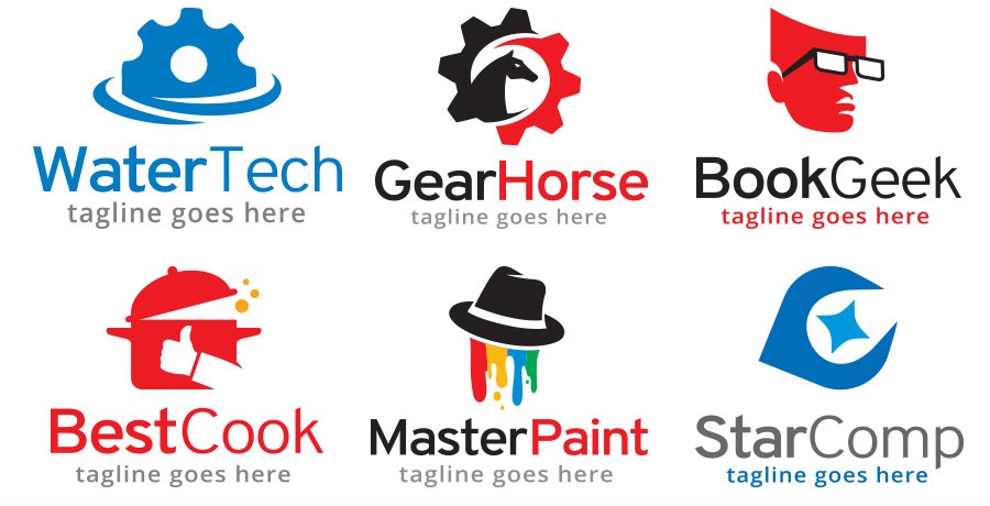 5 LOGOS EDITABLES ~ Más que DISEÑO