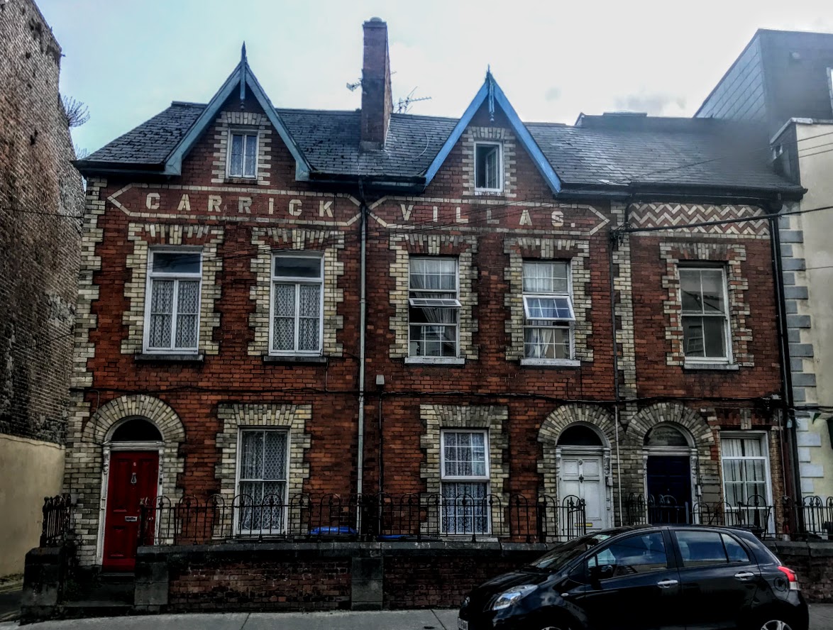 Patrick Comerford: Three colourful redbrick houses in a terrace in ...
