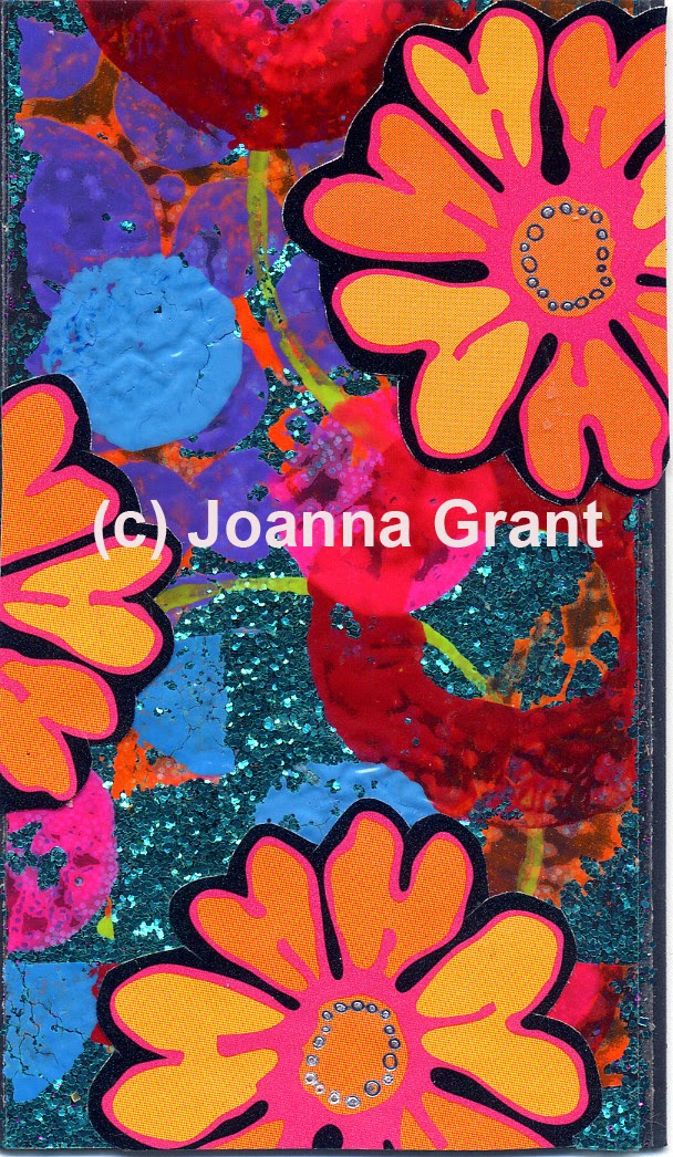 Joanna Grant Mixed Media Art: GELLI PRINT PACKING TAPE ART MAGNETS - HOW TO