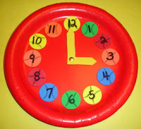 Learning Ideas - Grades K-8: Make a Baseball Paper Plate Clock Craft