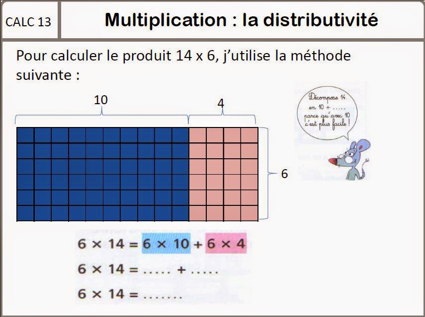 ISA FRENCH 2: CALC 13 : MULTIPLICATION DISTRIBUTIVITE