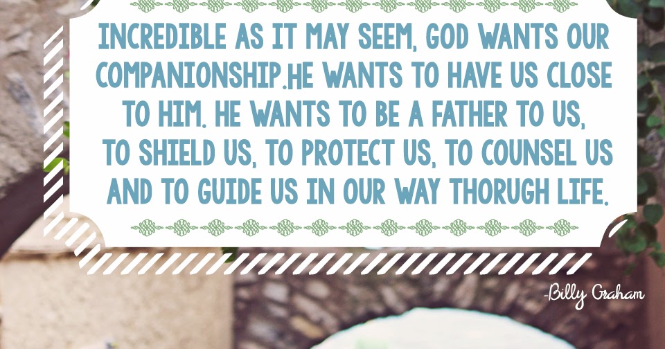 God wants our companionship | Moments of words