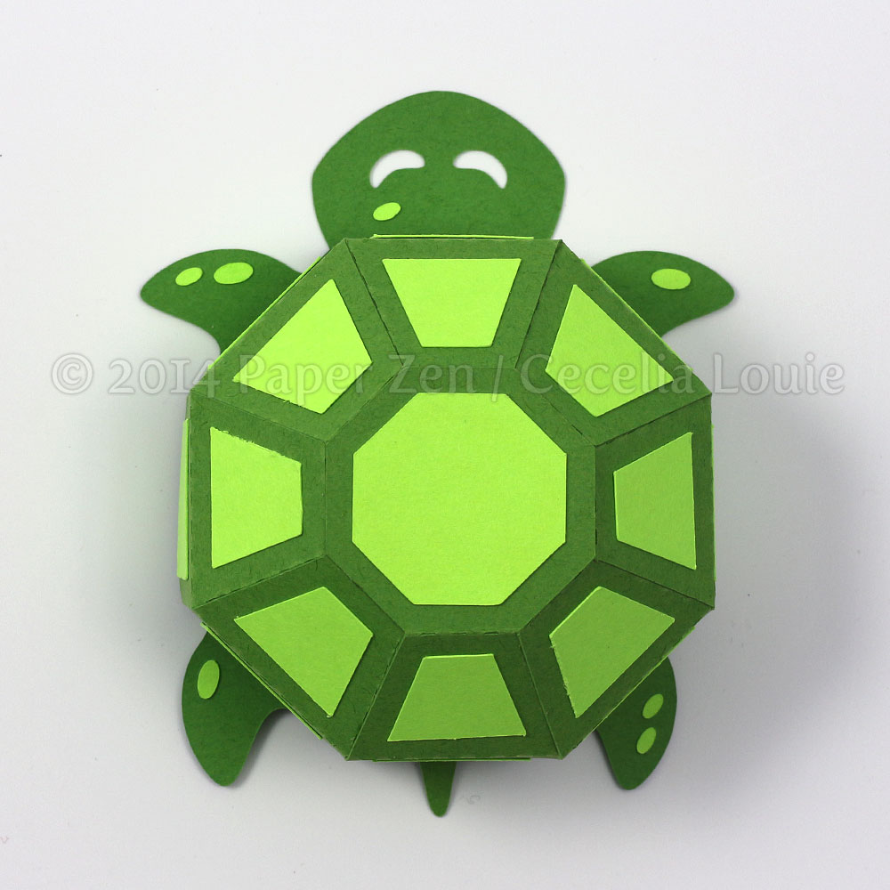 Welcome to Paper Zen ~ Cecelia Louie: Turtle Party Favor Gift Box