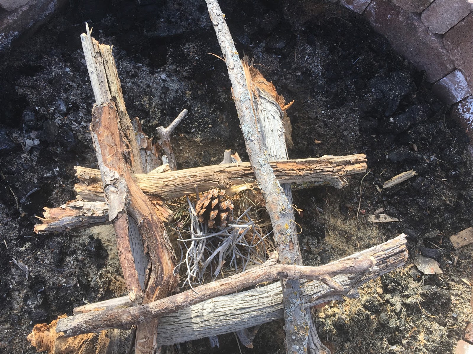 Journeys Of The Crew : Log Cabin Fire Lay