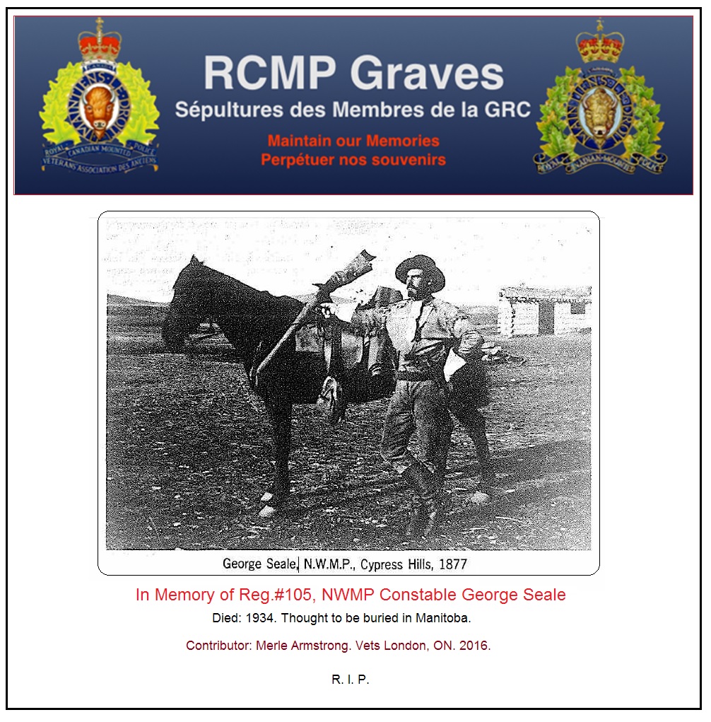 RCMP/GRC Grave Discovery & Information Website: www.rcmpgraves.com: In ...