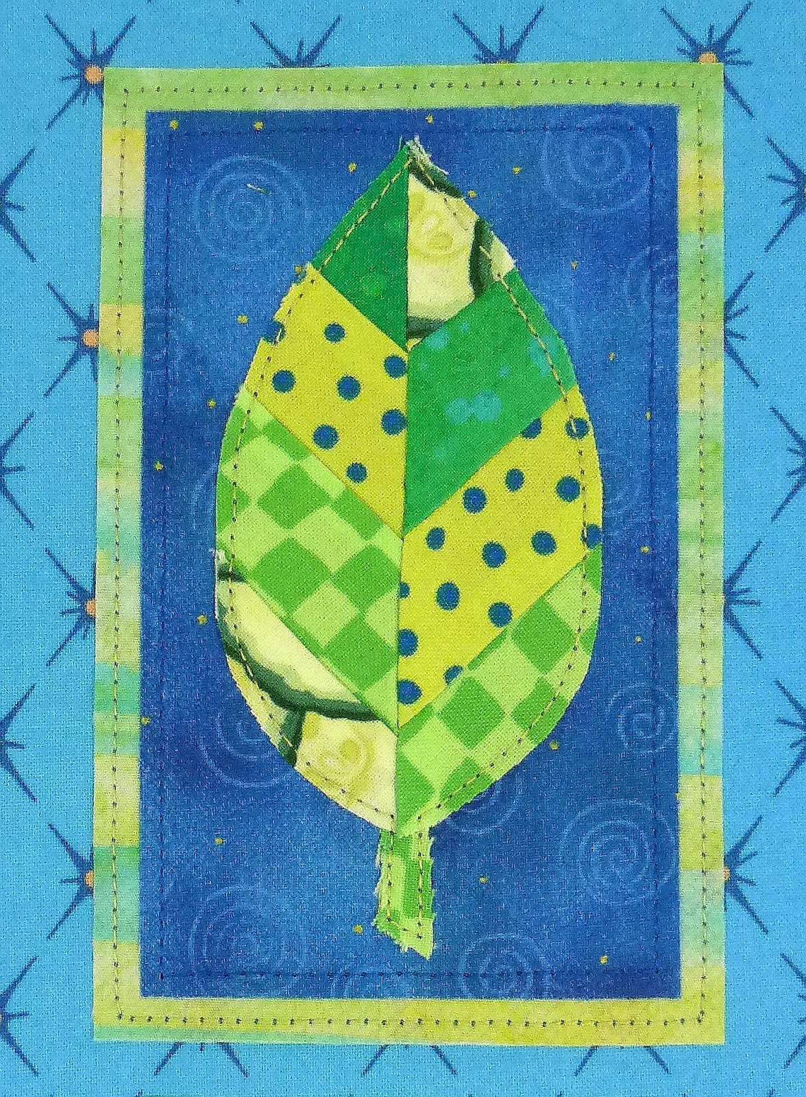 Leslie's Art and Sew: Chevron Leaf Patch