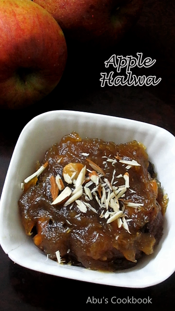 Apple halwa recipe | Apple ka halwa | Indian apple pudding - Abu's Cookbook