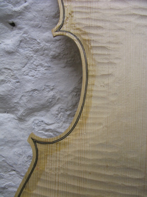 Victoria's cello: Purfling - part 3