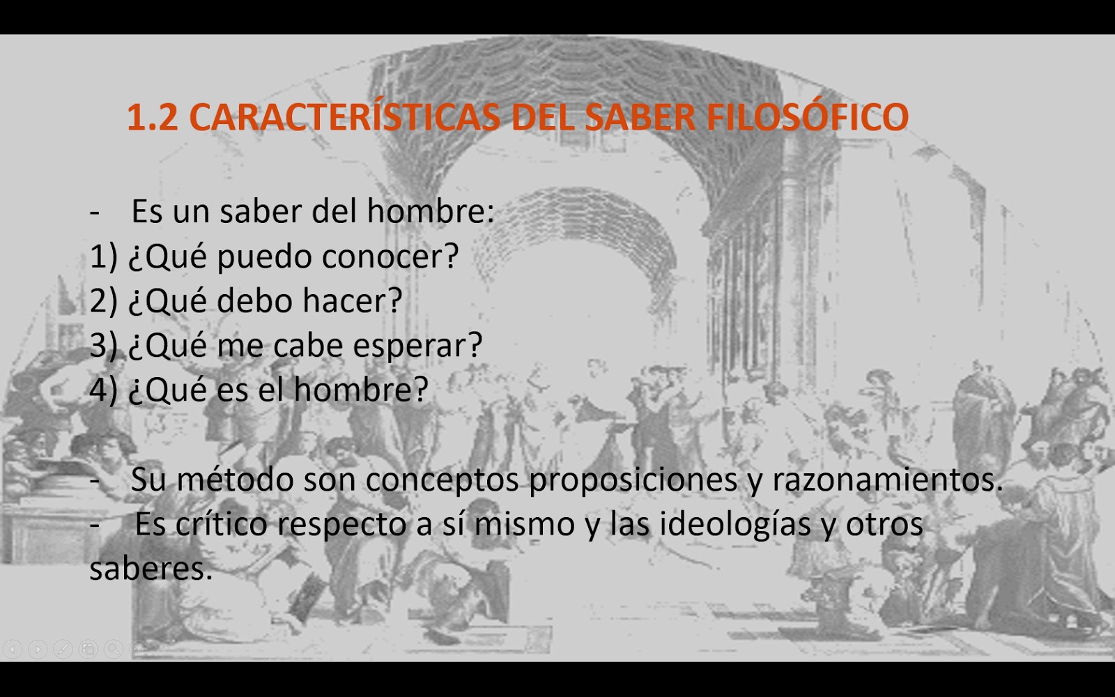 ESQUEMA DEL SABER FILOSÓFICO