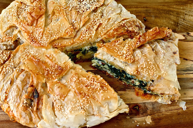 Milk and Honey: Spinach, Pine Nut and Feta Pan Pie