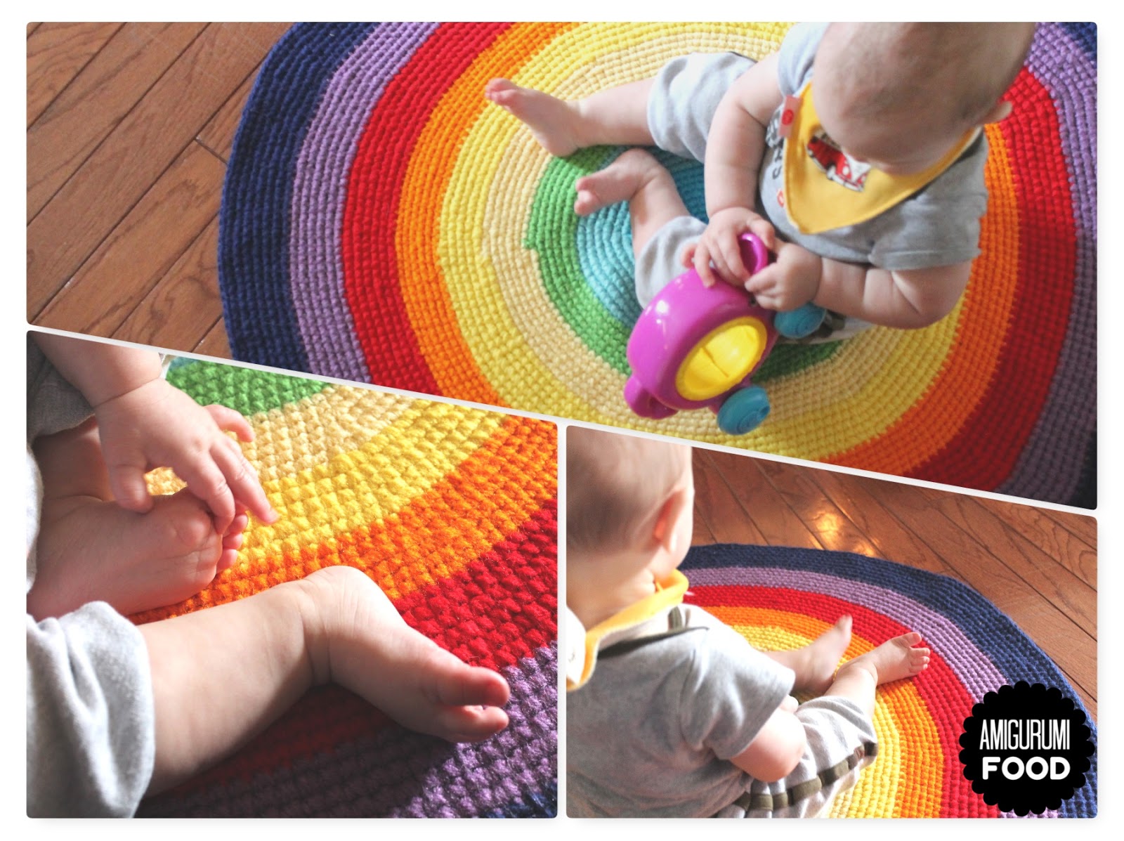 Rainbow Rug Free Crochet pattern