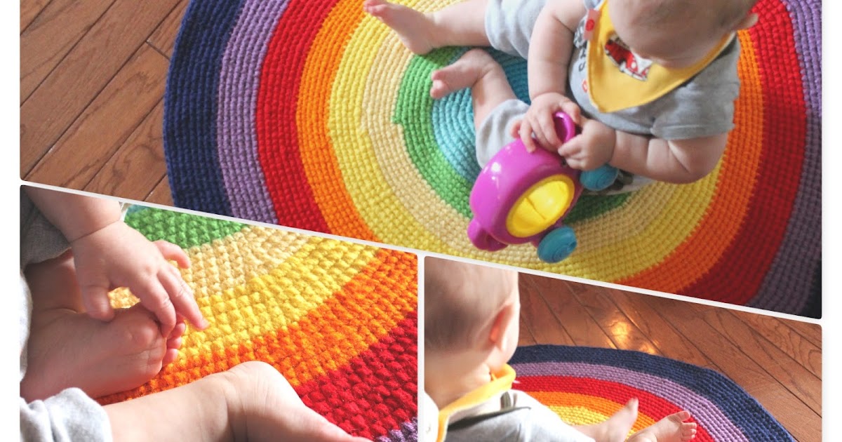 Rainbow Rug Free Crochet pattern