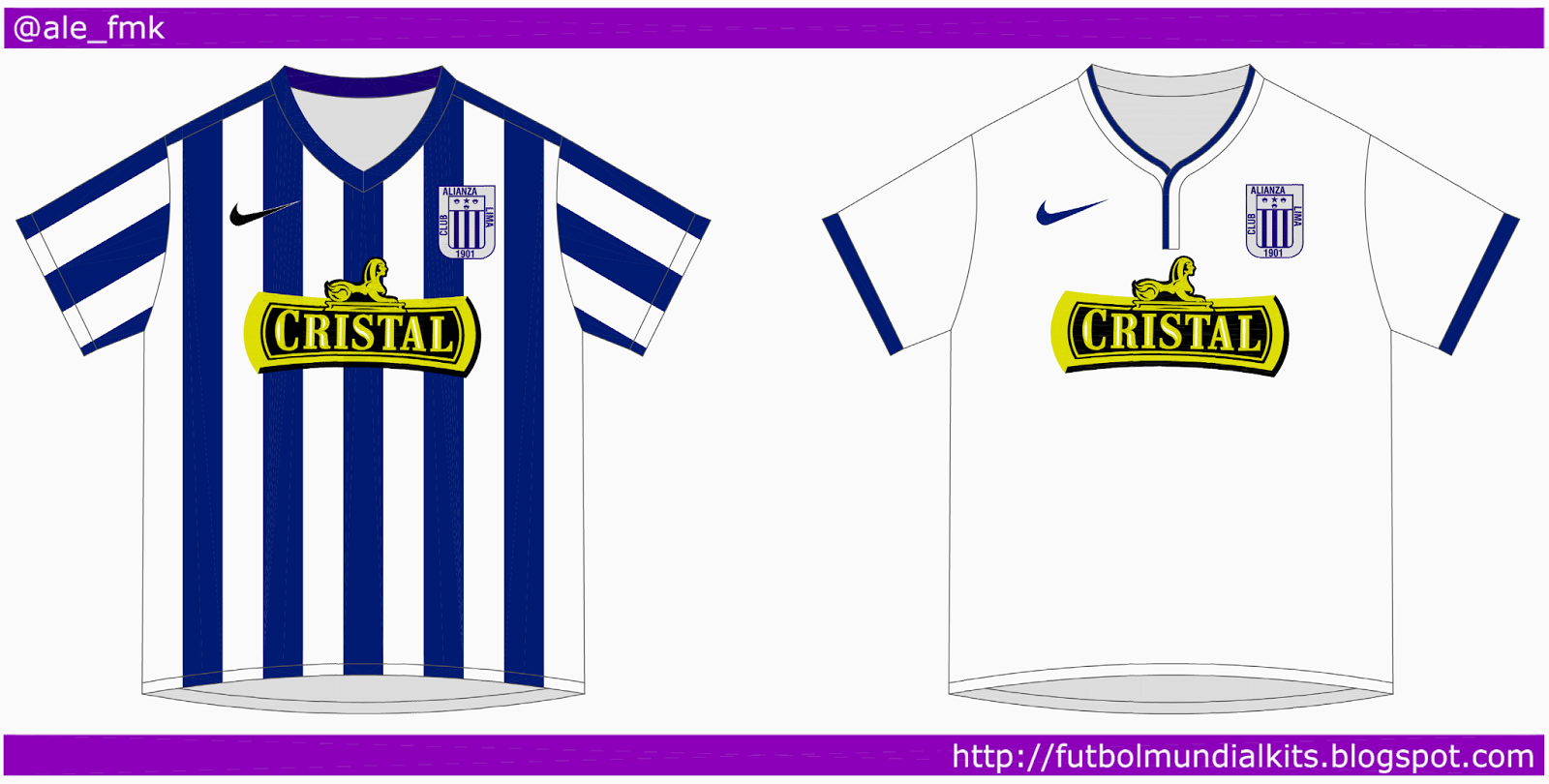 Fútbol Mundial Kits - Uruguay: Alianza Lima - 2014 (copa sudamericana)