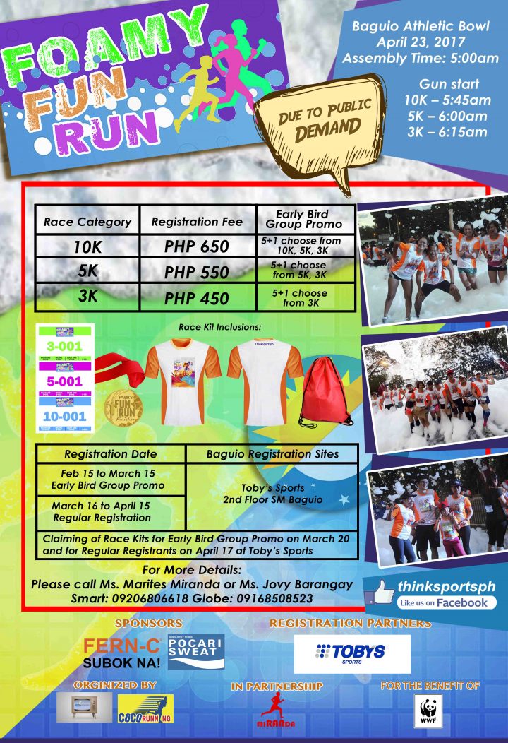 Fun Run Philippines: April 23, 2017 - Foamy Fun Run