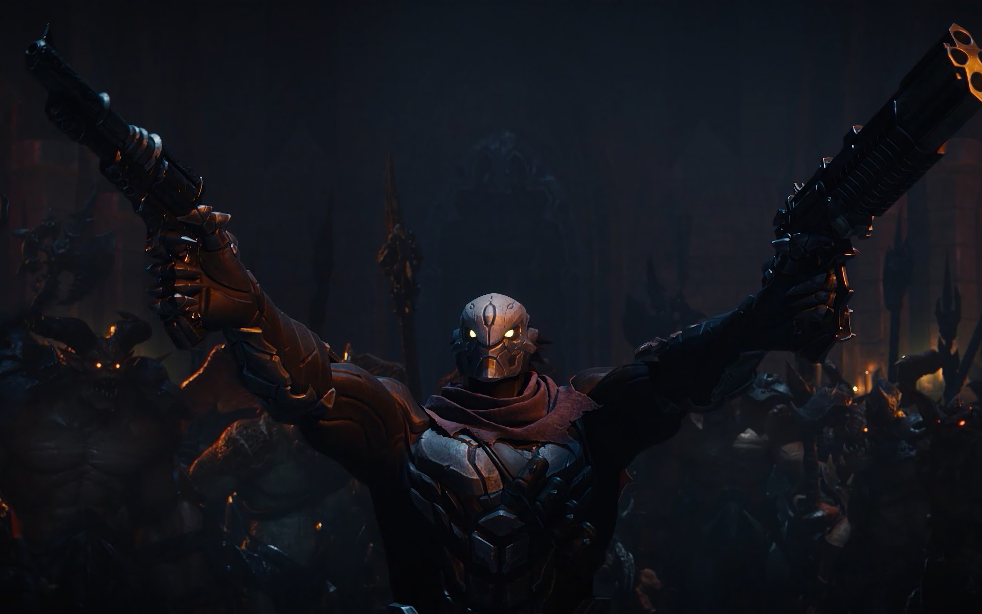 Darksiders Genesis, Strife, Guns, 4K, #3 Wallpaper iPhone Phone