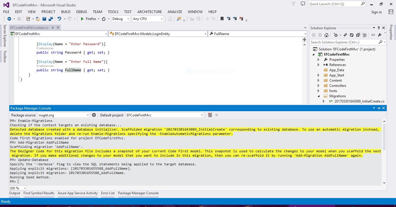 Aspnet Mvc5 Entity Framework Simple Code First Database Approach Asmas Blog