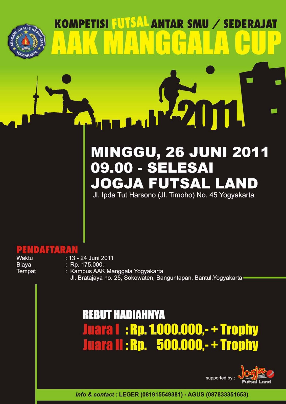 kontakmatagrafis: poster lomba futsal AAK Manggala