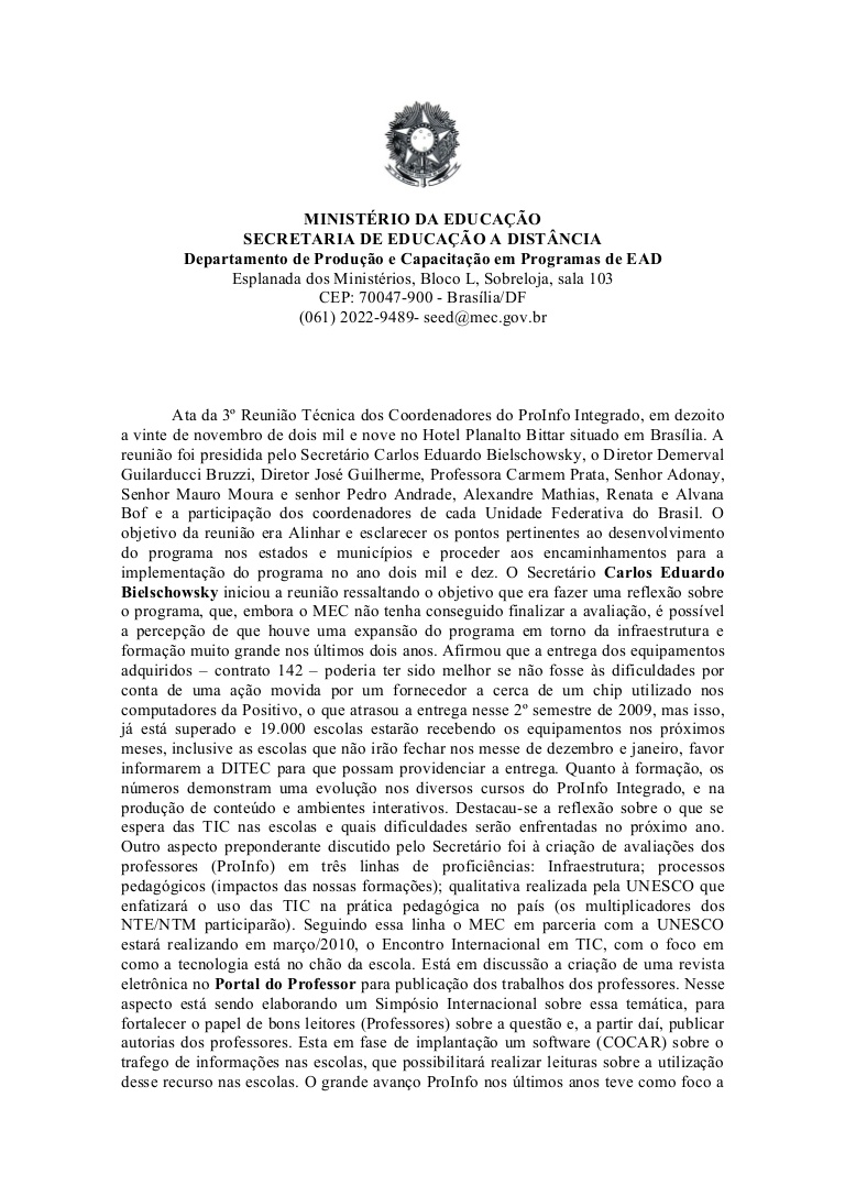 Modelo De Uma Acta De Reuniao