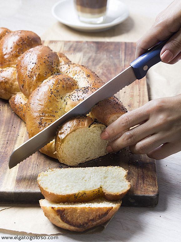 Pan tenzado tipo challah - el gato goloso