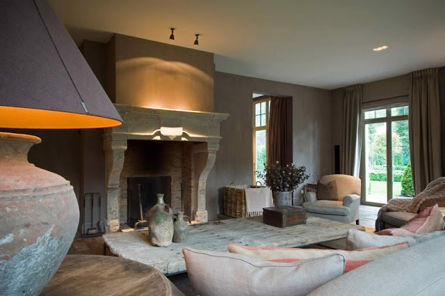 Modern Country Style: Belgian Style Interiors: Living Rooms