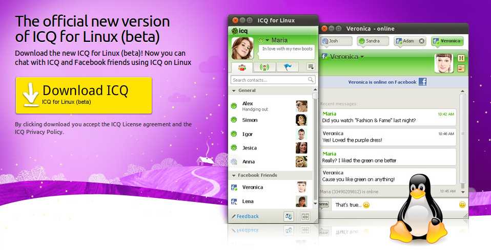ICQ for Ubuntu Linux (beta) | iheartubuntu