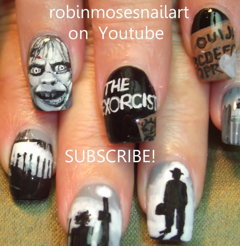 Nail Art by Robin Moses: "dark nail art" "scary nail art" "halloween ...
