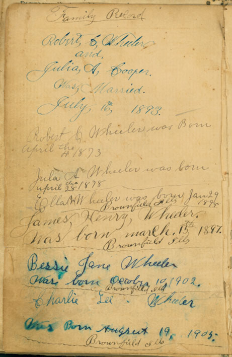 Family History: Generation #8 - George Washington Wheeler Sr.