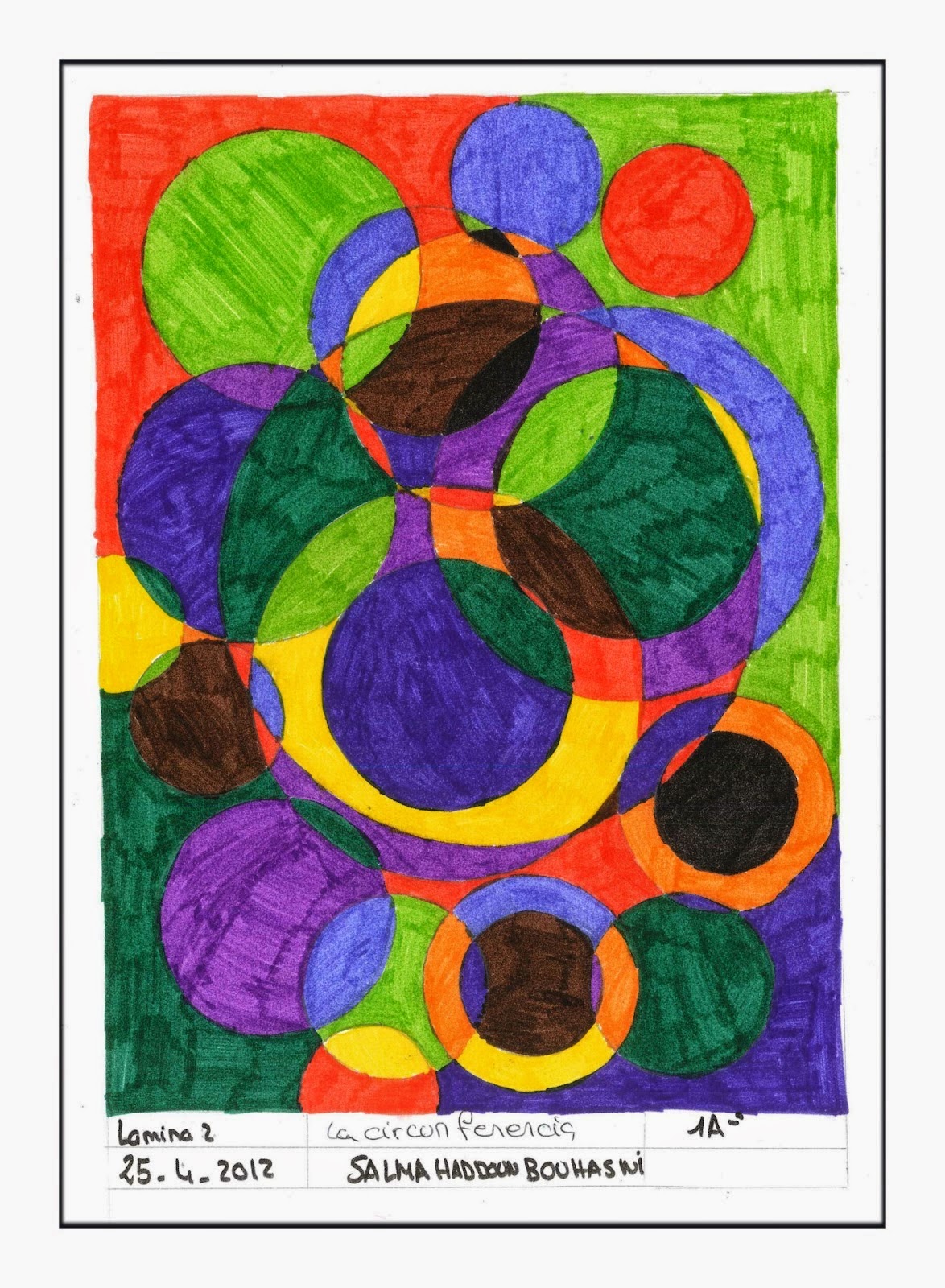 SEXTO DE PRIMARIA: COMPOSICIONES PLÁSTICAS CON CIRCUNFERENCIAS Y CÍRCULOS