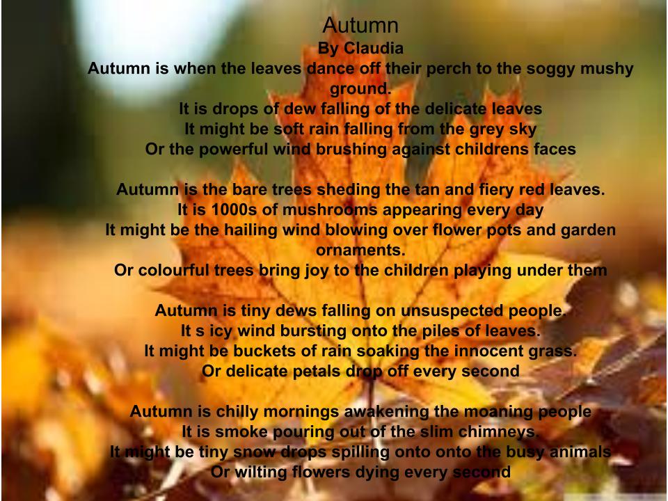 Fall Inspirational Poems