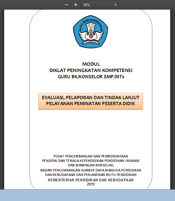 Contoh Instrumen Evaluasi Program BK Kurikulum 2013 | Administrasi Guru ...