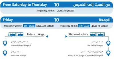 JEDDAH LOCAL BUS SERVICE ROUTES B9, 10, 11