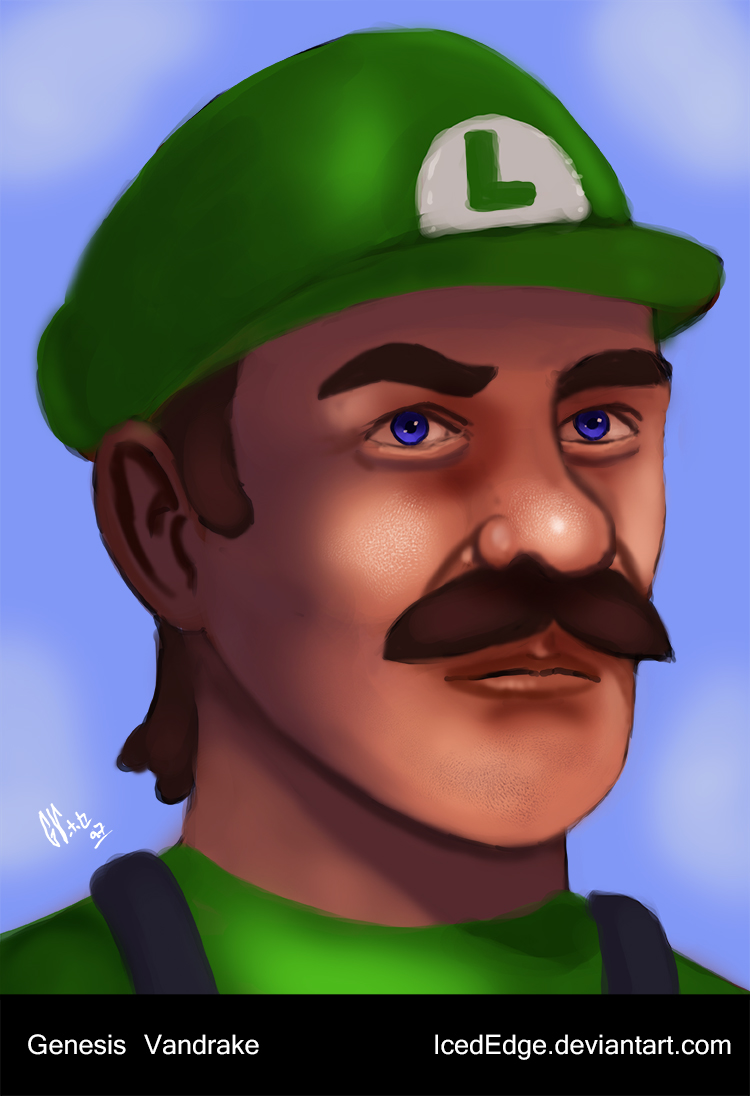 Vandrake's Drawings: Super Mario fanarts and a vampire!