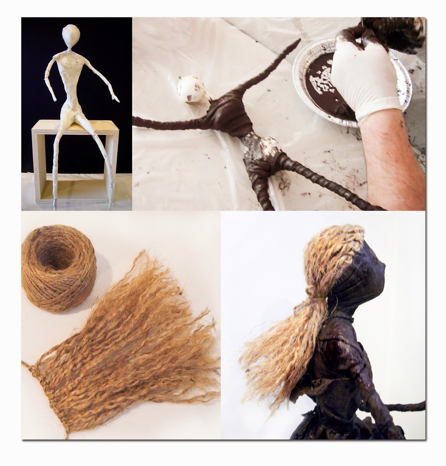 the evolution of nancy: powertex sculpture