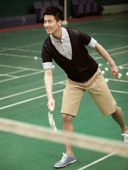 Cai Yun Photo and Video Shoot for Elle Homme - Badminton Zone