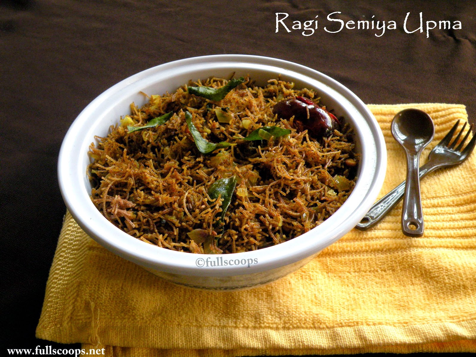 Ragi Semiya Upma | Ragi Vermicelli Upma | Finger Millet Noodles ~ Full ...