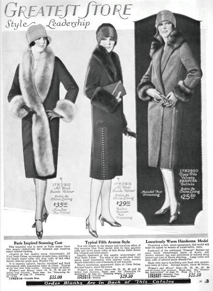 THE MAYBELLINE STORY : 1924 and 1925 fashion, from The Maybelline Story.