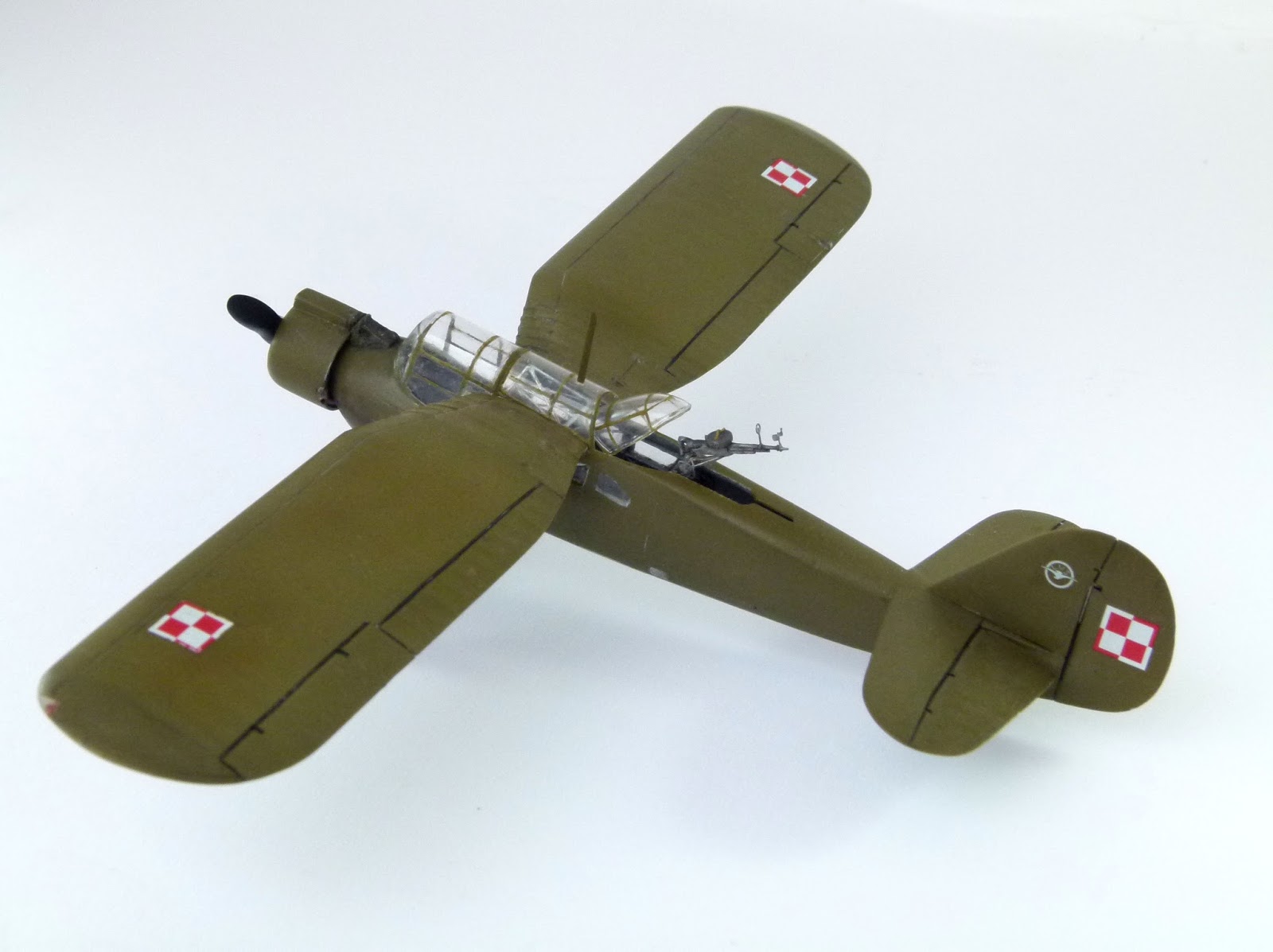 Modele z Szachownicą: LWS-3A Mewa (listopad 2012, Wrzesień '39 # 7)