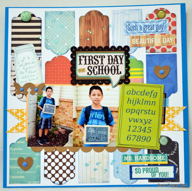 In my shoes: First Day of School layout + process video