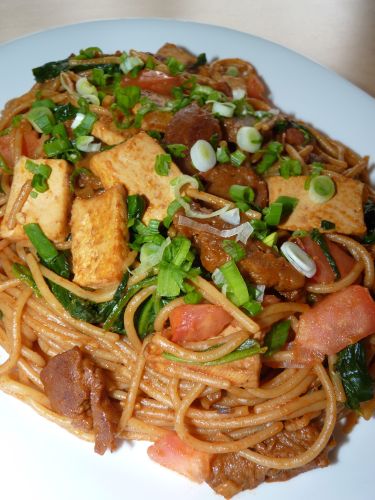 Vegan Mee Goreng with Seitan