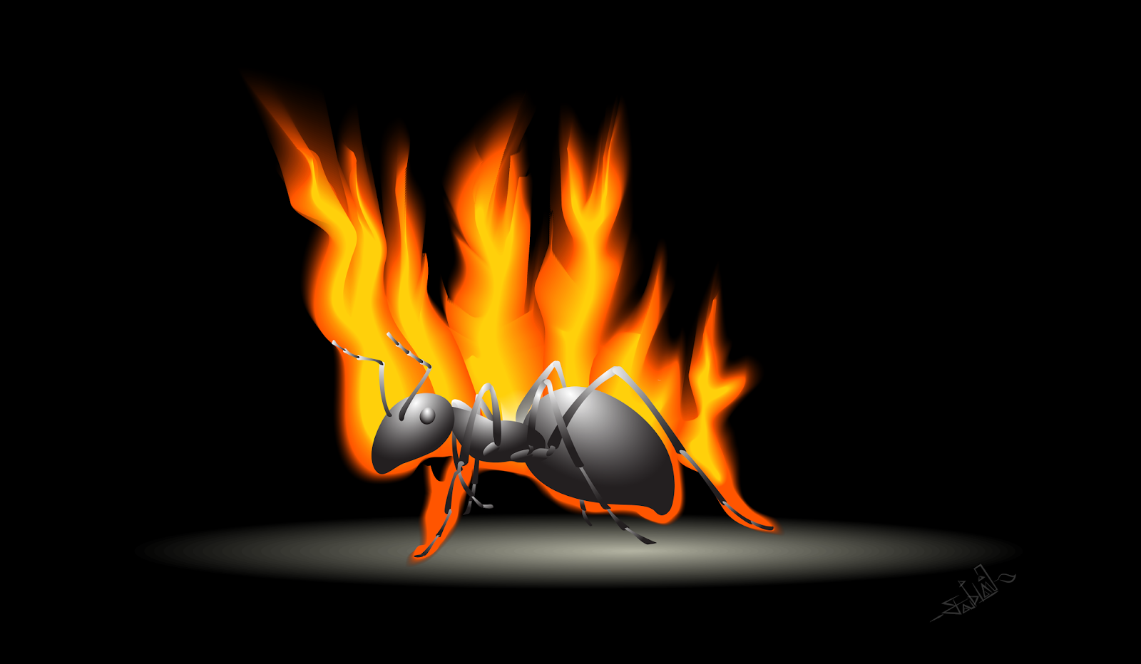 WORKS OF SAVADESH: Burning ant