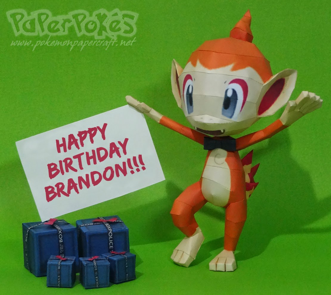 390 CHIMCHAR Pokémon Papercraft Name: Chimchar Type: Fire, 57% OFF